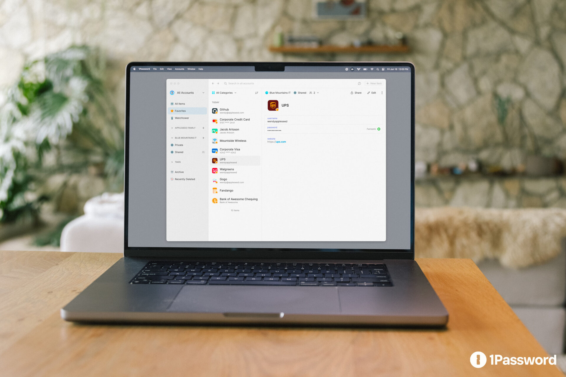 wachtwoorden kies voor 1Password via Bever
